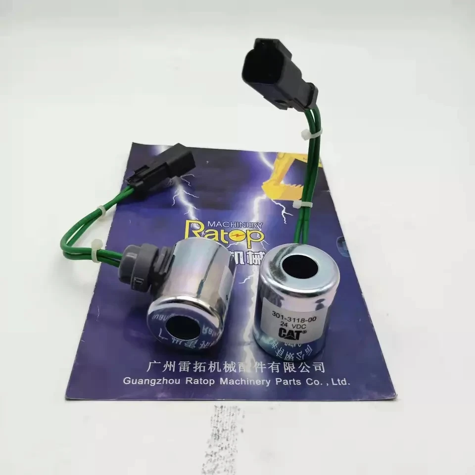 Original 24V Solenoid Valve Coil 301-3118 3013118 Coil As for 120H 120K ...