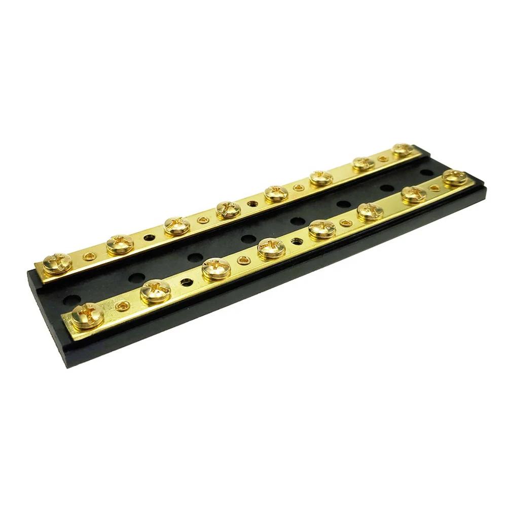 Amomd 60A Dual Row Brass Fireproof Busbar Screw CE Certified 16 ...
