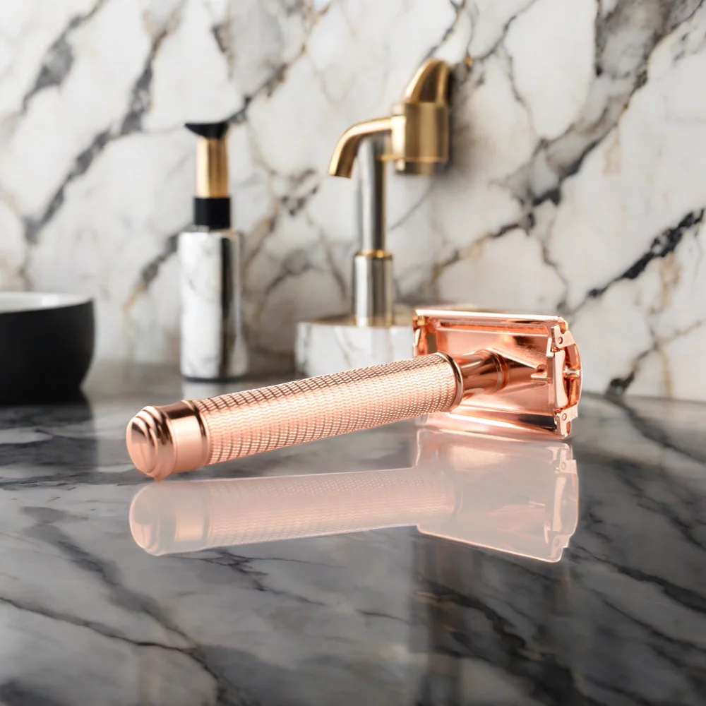 Mens Classic Chrome Adjustable Butterfly Open Double Edge Safety Razor ...