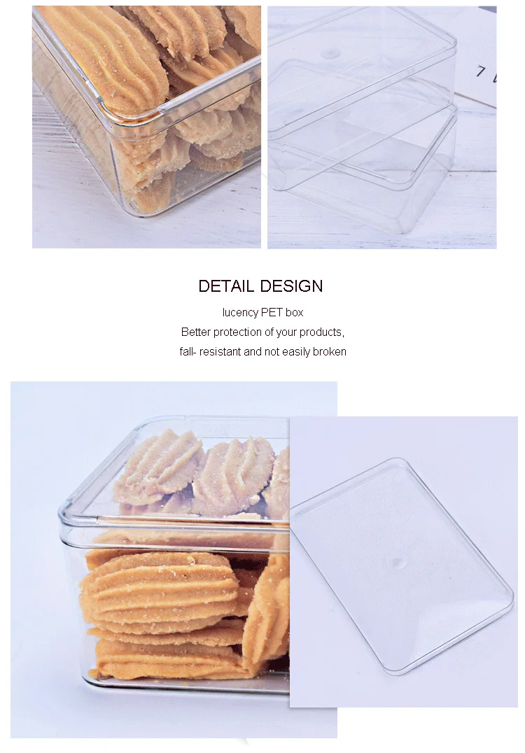 Custom Small Square Transparent Clear Display Acrylic Cake Box For ...
