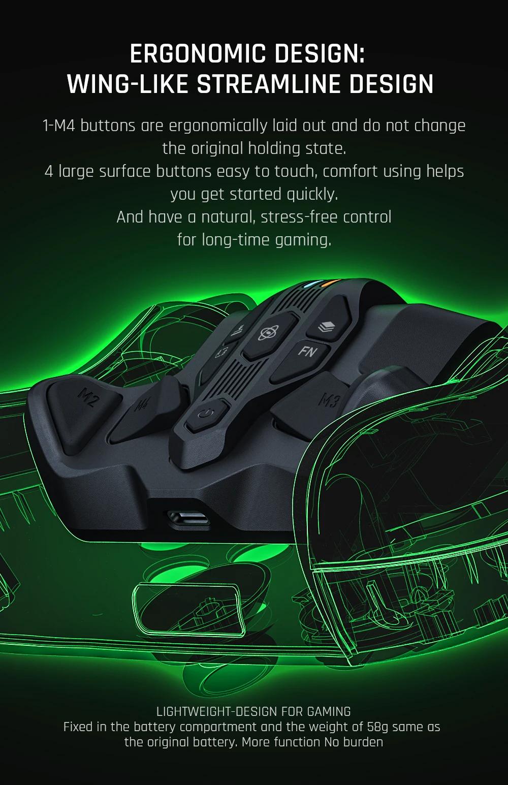ARMORX Pro Wireless Back Button for Xbox Series Controllers