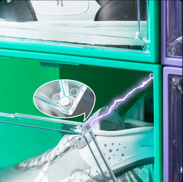 Organize Your Shoes with Stylish LED Light Storage Boxes