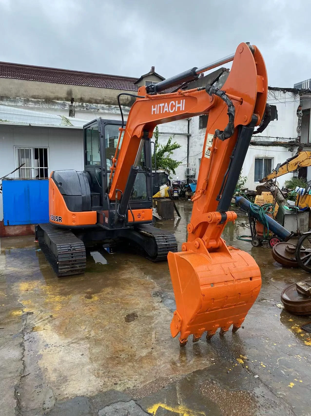 Used Original Paint Crawler Excavators Hitachi Zx55 Secondhand Machine ...