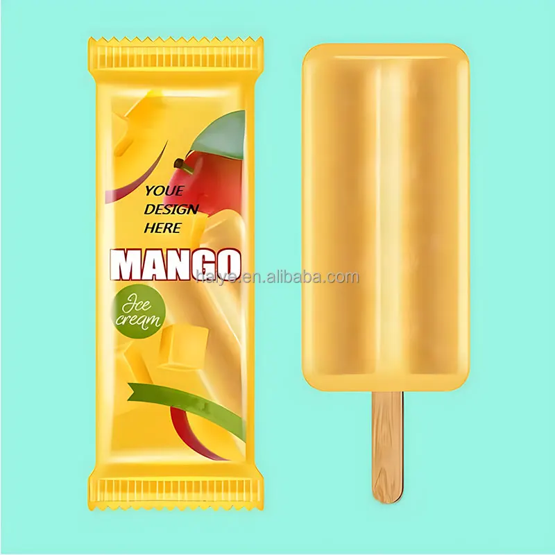 Custom Printed Packaging Ice Cream Wrapper Bag Plastic Packs for Frozen ...