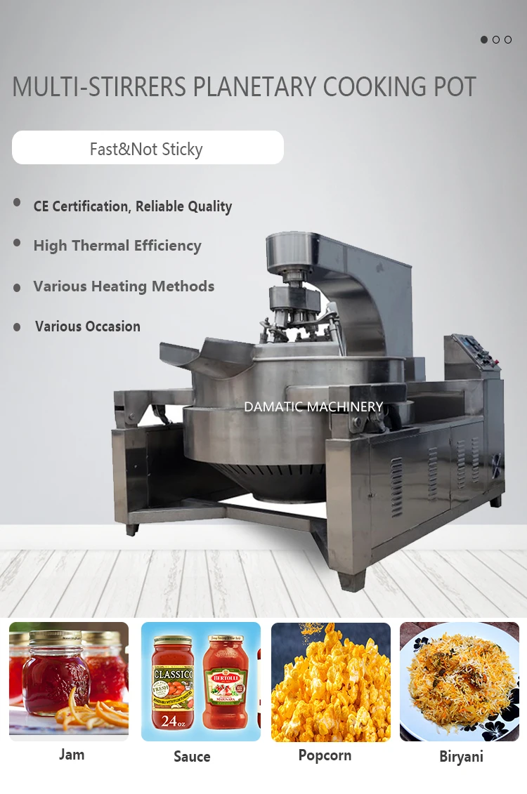 DAMATIC Steam Stirring Cooking Pots - Efficient & Durable
