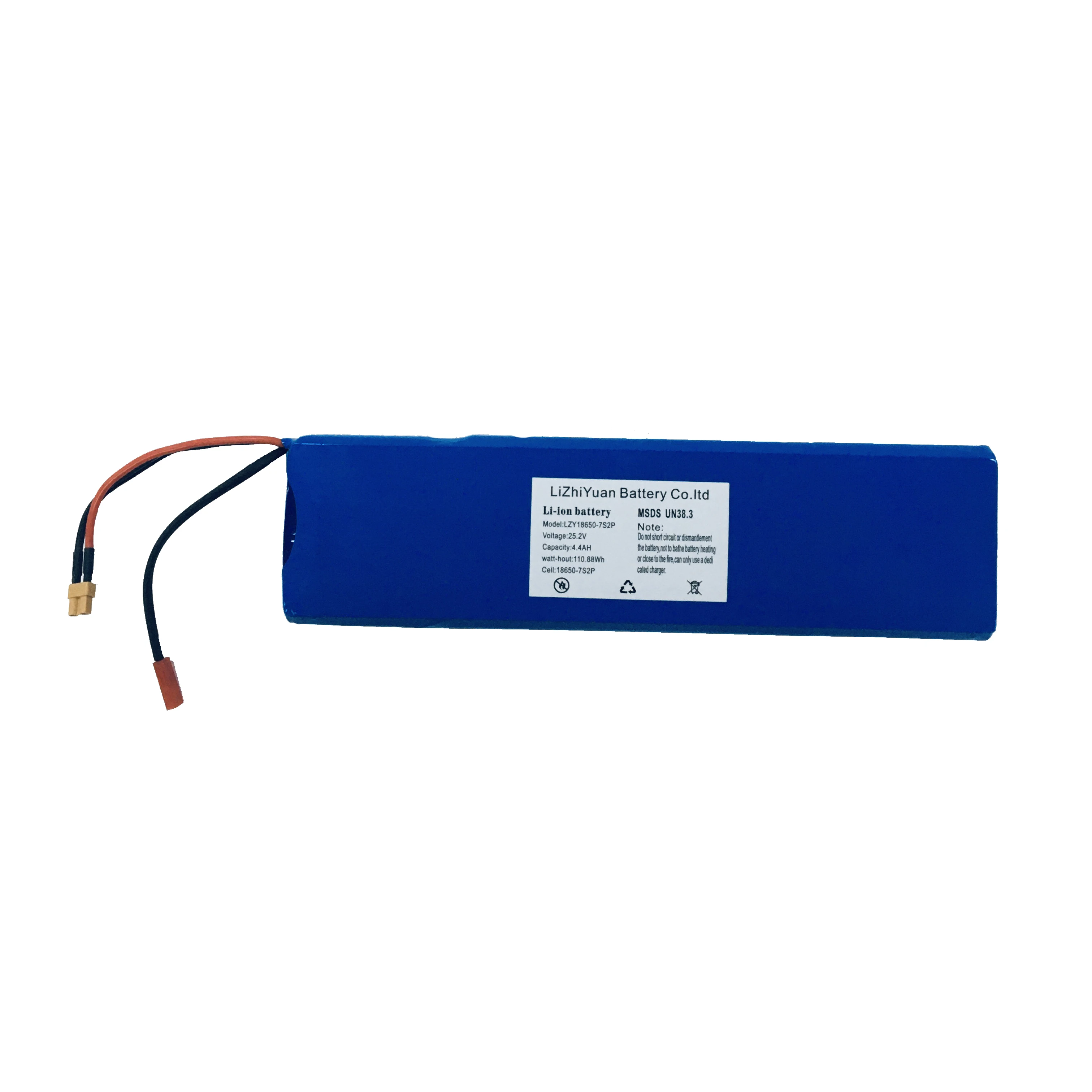 High Quality 24 Volt Rechargeable Lithium Ion Battery Pack 25.2v 7s2p ...