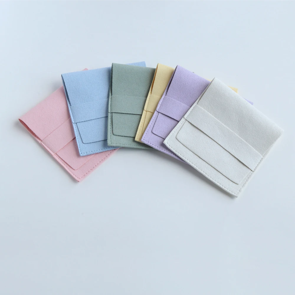 Microfiber Jewelry Pouch For Packing & Storage - 8x8cm, Customizable Oem