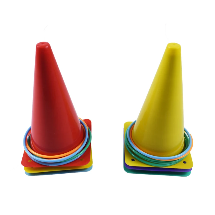 Party Throwing Backyard Games Plastic Cones Ring Toss Set - Buy ...