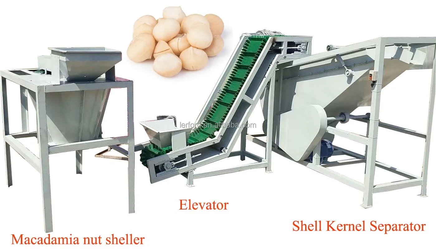 Macadamia Nuts Sorting Grading Cracking Shelling Machine Walnut ...