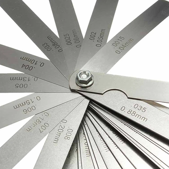 32 Blade Stainless Steel Feeler Gauge Dual Marked Metric And Imperial Measuring Tool - Buy ...