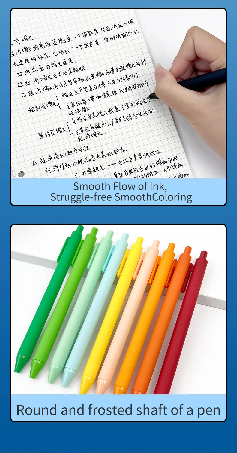 Cheap Multicolored Ballpoint Gel Pens - Perfect for Promotions