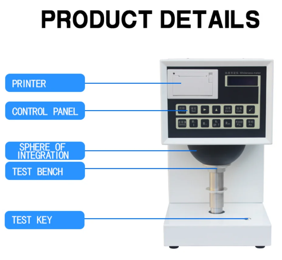 Laboratory Iso R457 Fabric Whiteness Meter Intelligent Whiteness ...