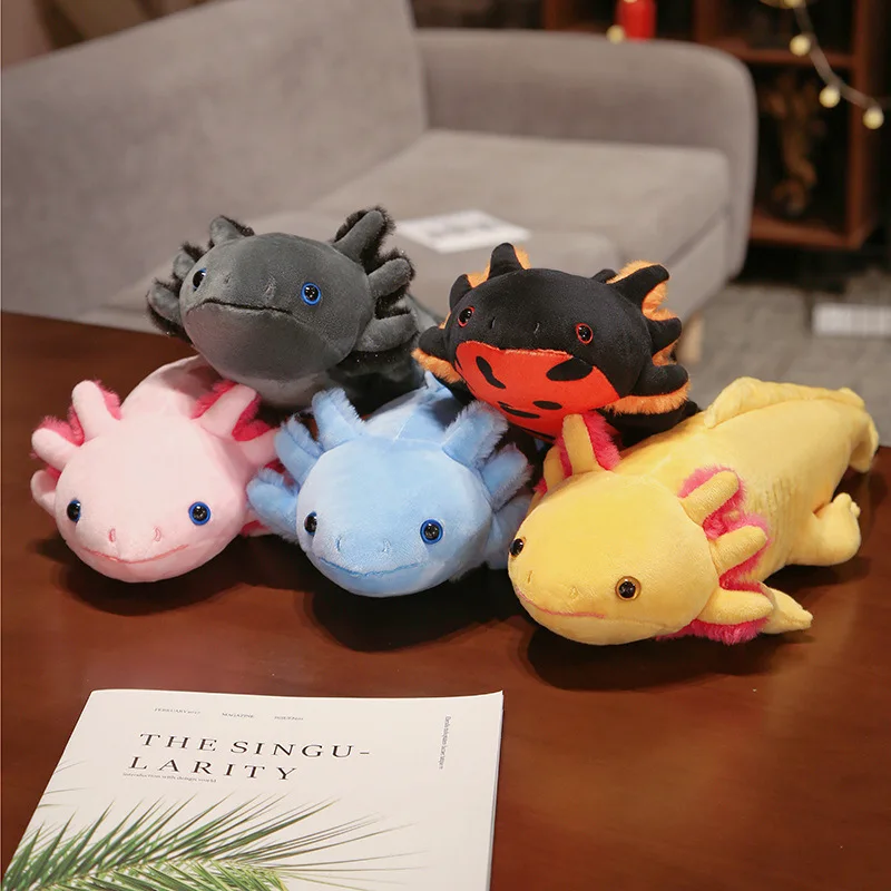 Hot Selling Mexican Axolotl Plush Hexagonal Dinosaur Simulated lizard ...