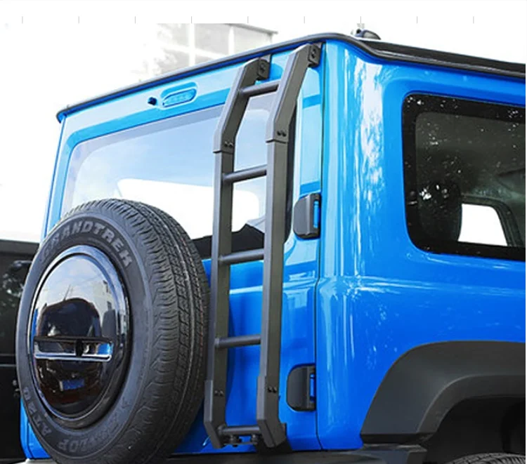 Fit For Jimny Rear Door Ladder Aluminum Alloy Rear Ladder Black Tail ...