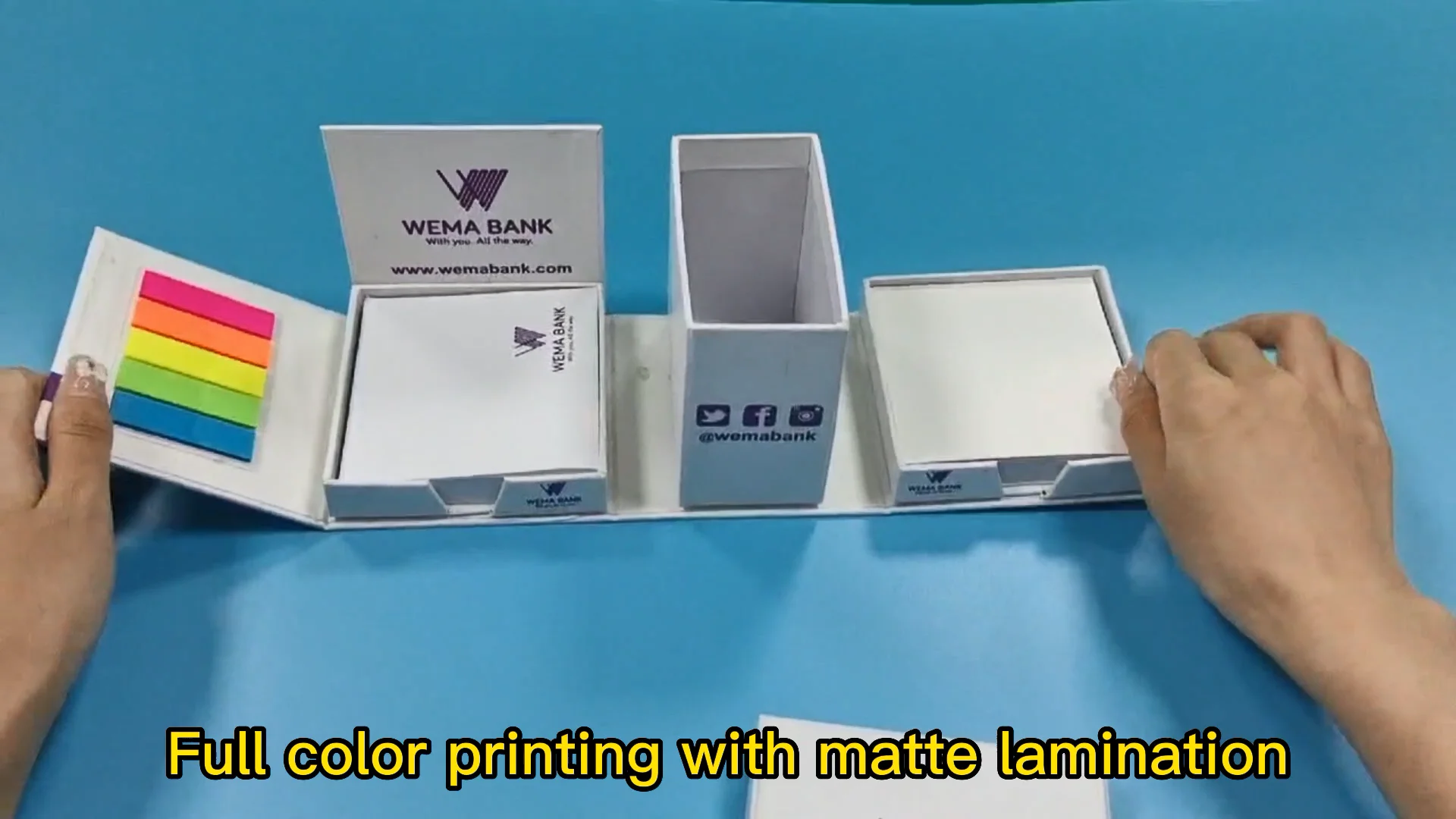 Professional Factory Custom Foldable Office Desktop Cube Memo Set ...