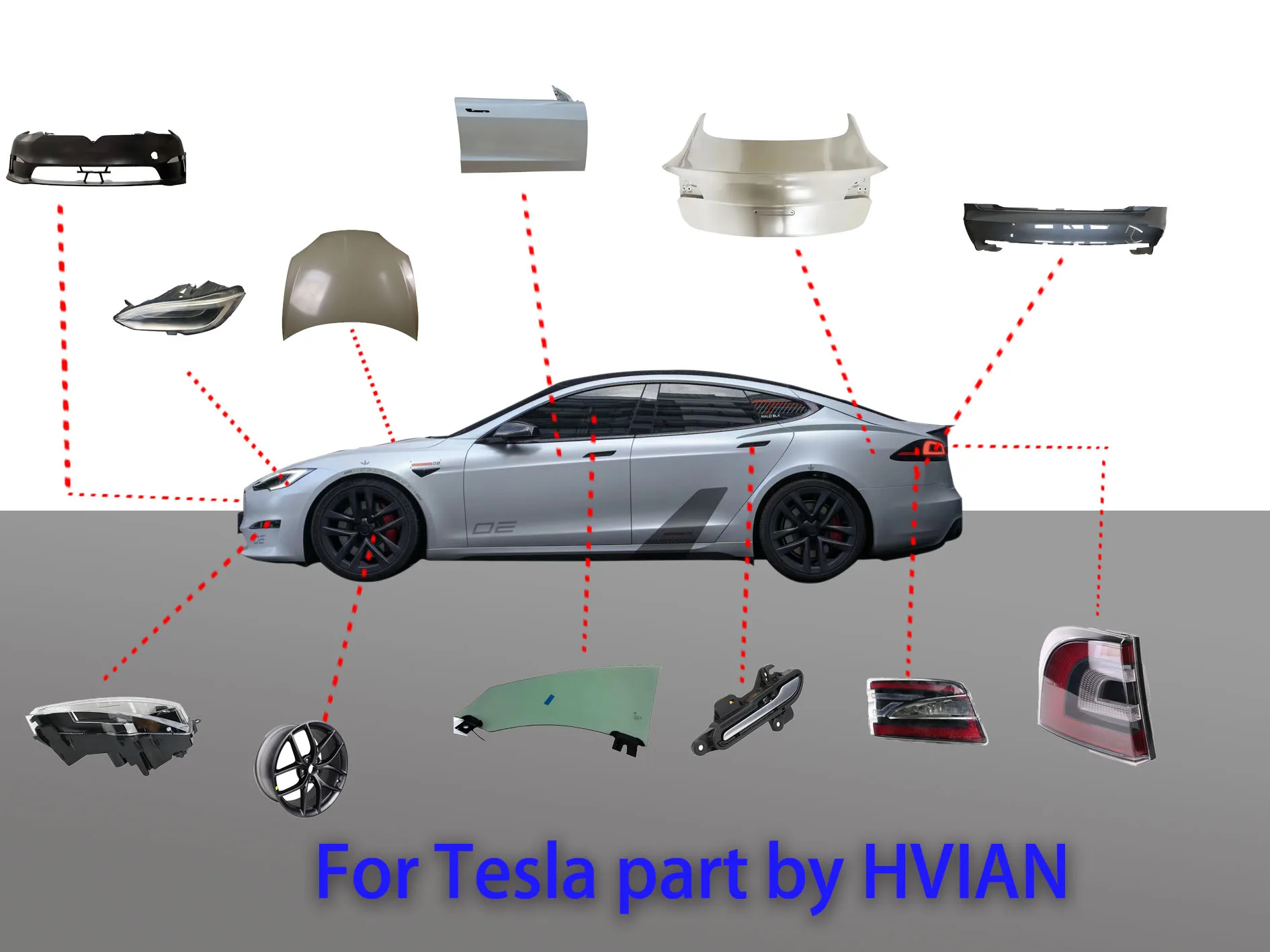 Factory Direct Sale Auto Parts For Tesla Model 3 Modified Track Version ...