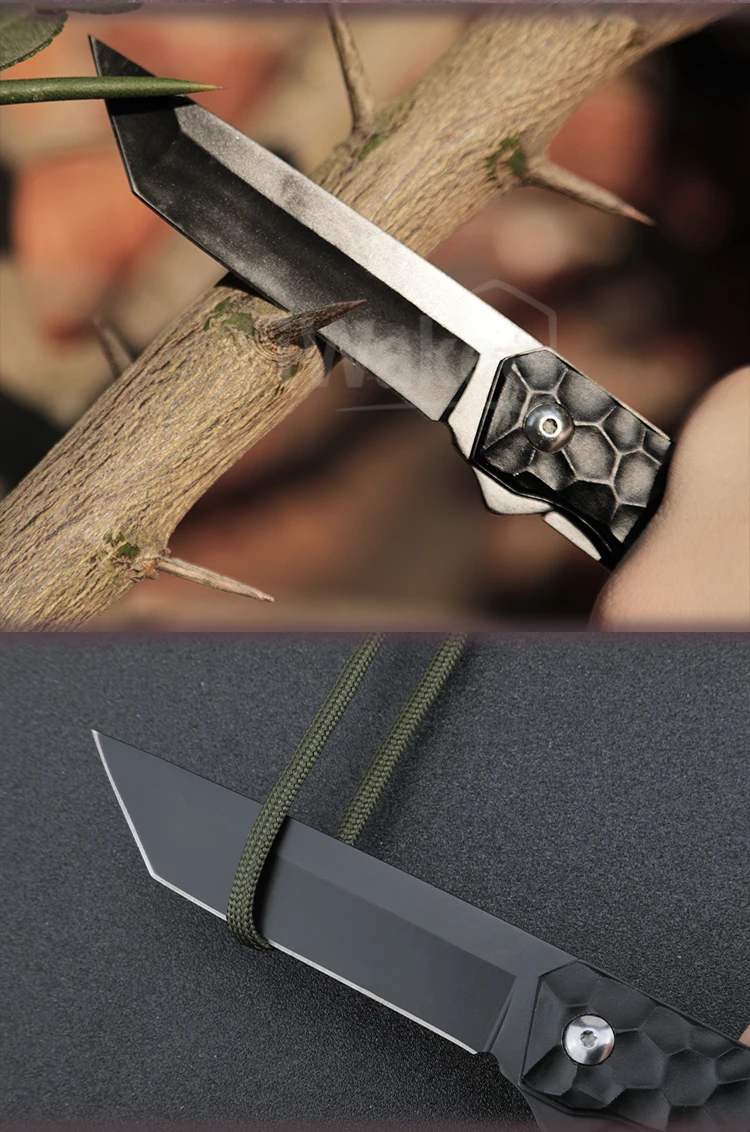 Iwakee Survival Folding Knife - Durable & Versatile Tool