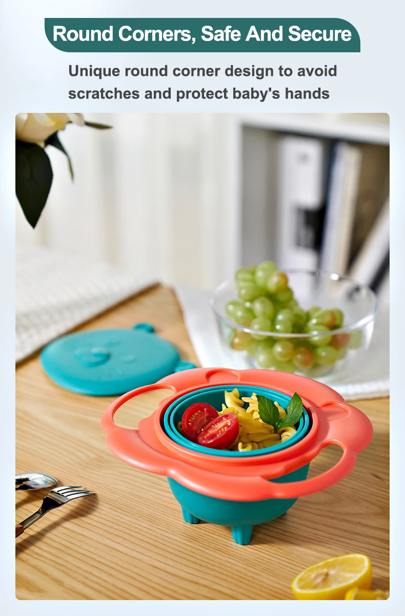 Magic Bowl 360 Degree Rotation - Spill Resistant Gyro Bowl