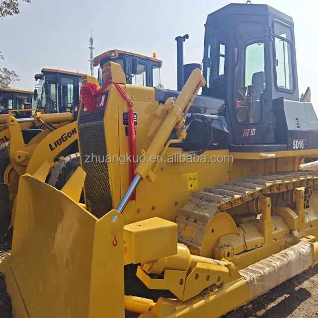 Factory in Stocks Used Shantui SD16 Bulldozer Made in China Low-hour 17 ...
