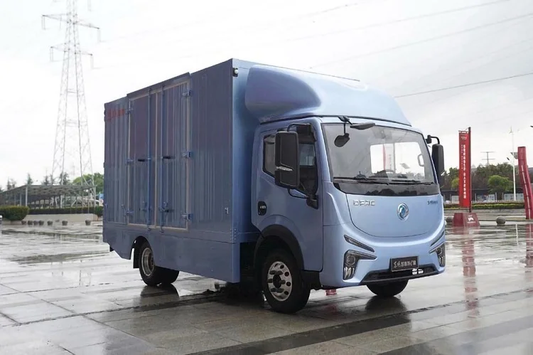 Dongfeng High-end Electric Cargo Box Truck Ev18 81.14kwh Long Mileage ...