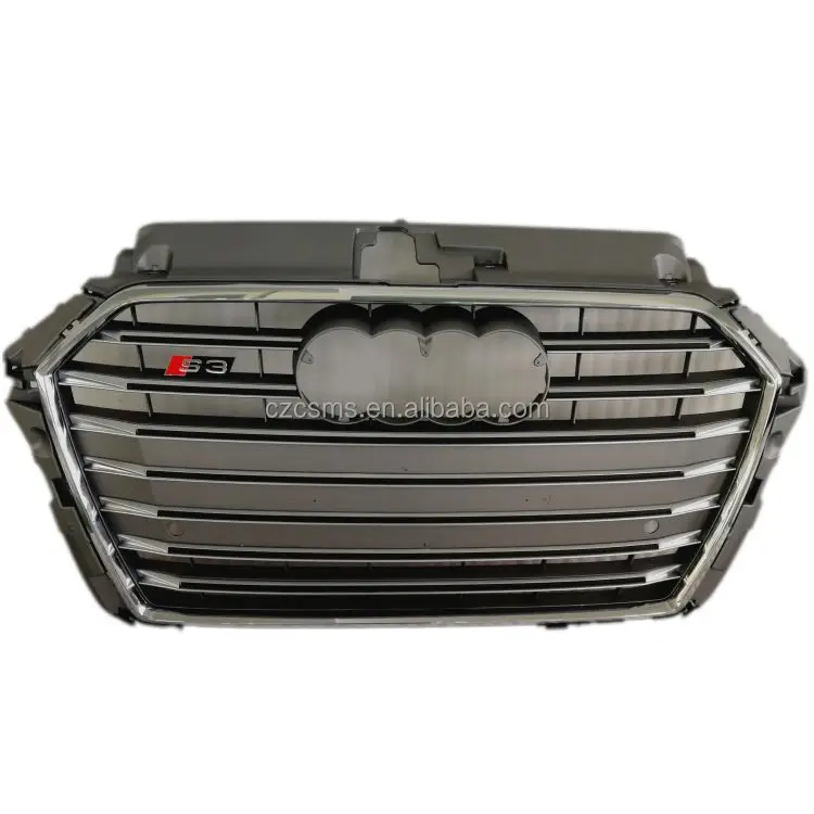 S Style Front Bumper Grille Grill For Audi A3 Upgrade S3 2017 2018 2019 ...