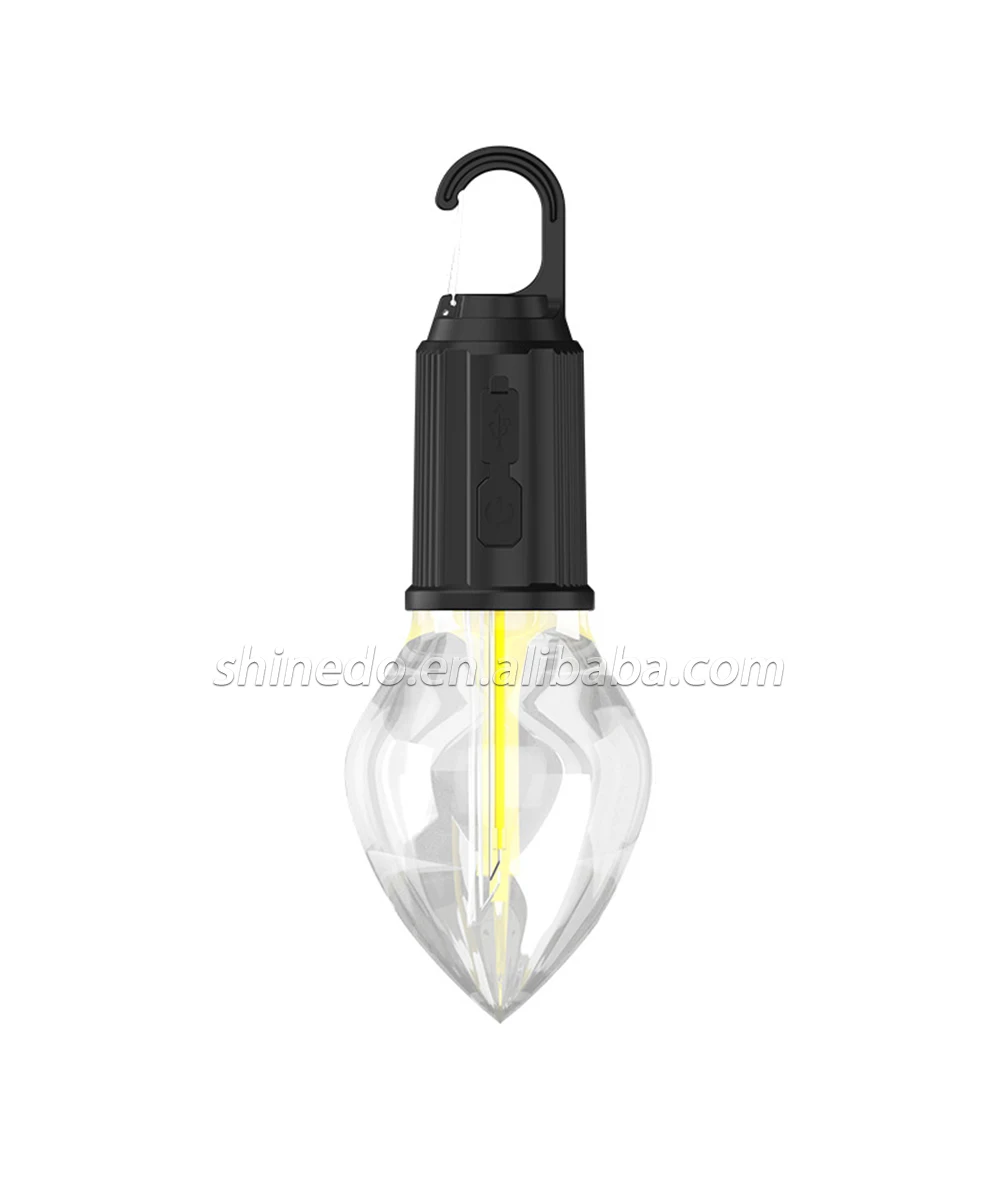 Portable Led Hanging Lamp Drawstring Light Tent Camping Bulb Outdoor ...