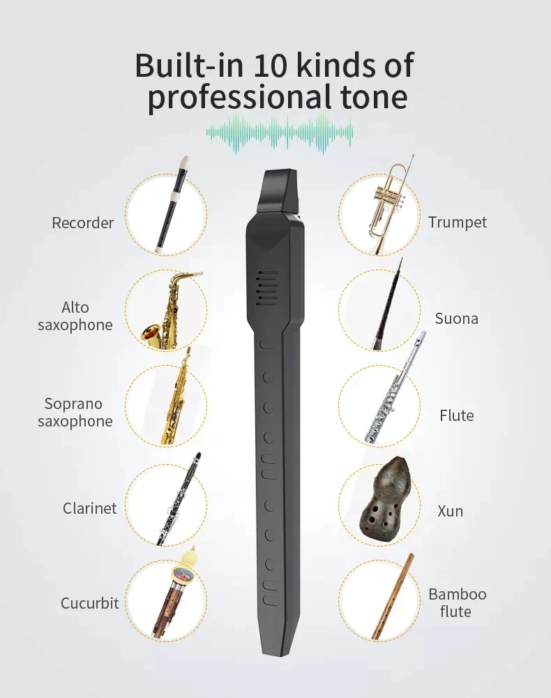 Modern Musical Instruments Digital Wind Instrument Electric Flute Wind ...