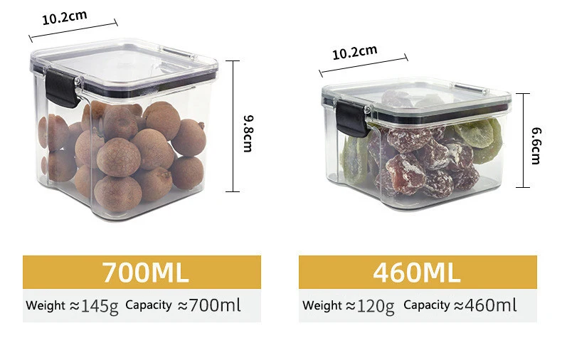 Plastic Airtight Food Storage Containers - Organize Efficiently