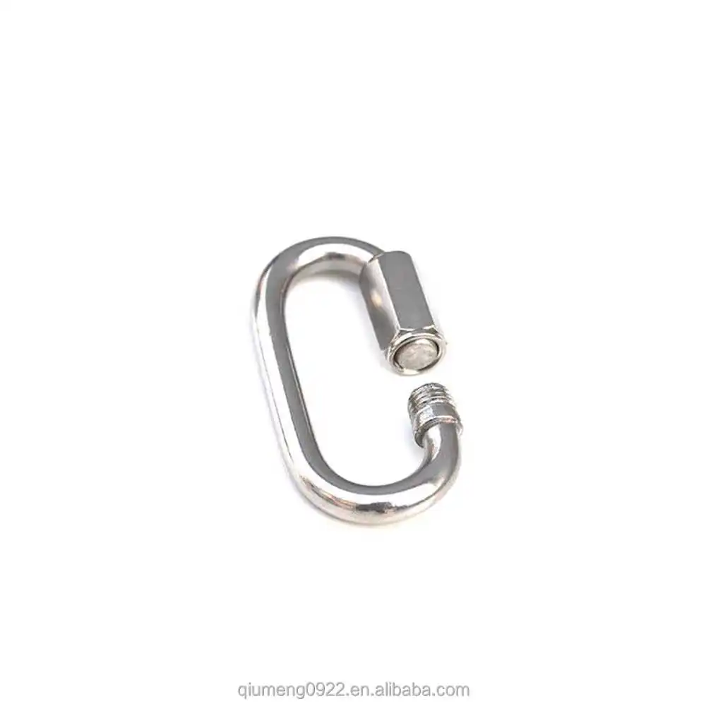 Carabine Rope Hook Quick Link Chain Repair Stainless Steel Screw Lock ...