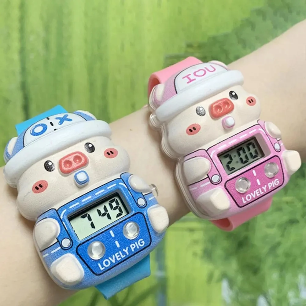 Kids Sports Watch Toys Cartoon Piggy Cute Children Digital Watches ...