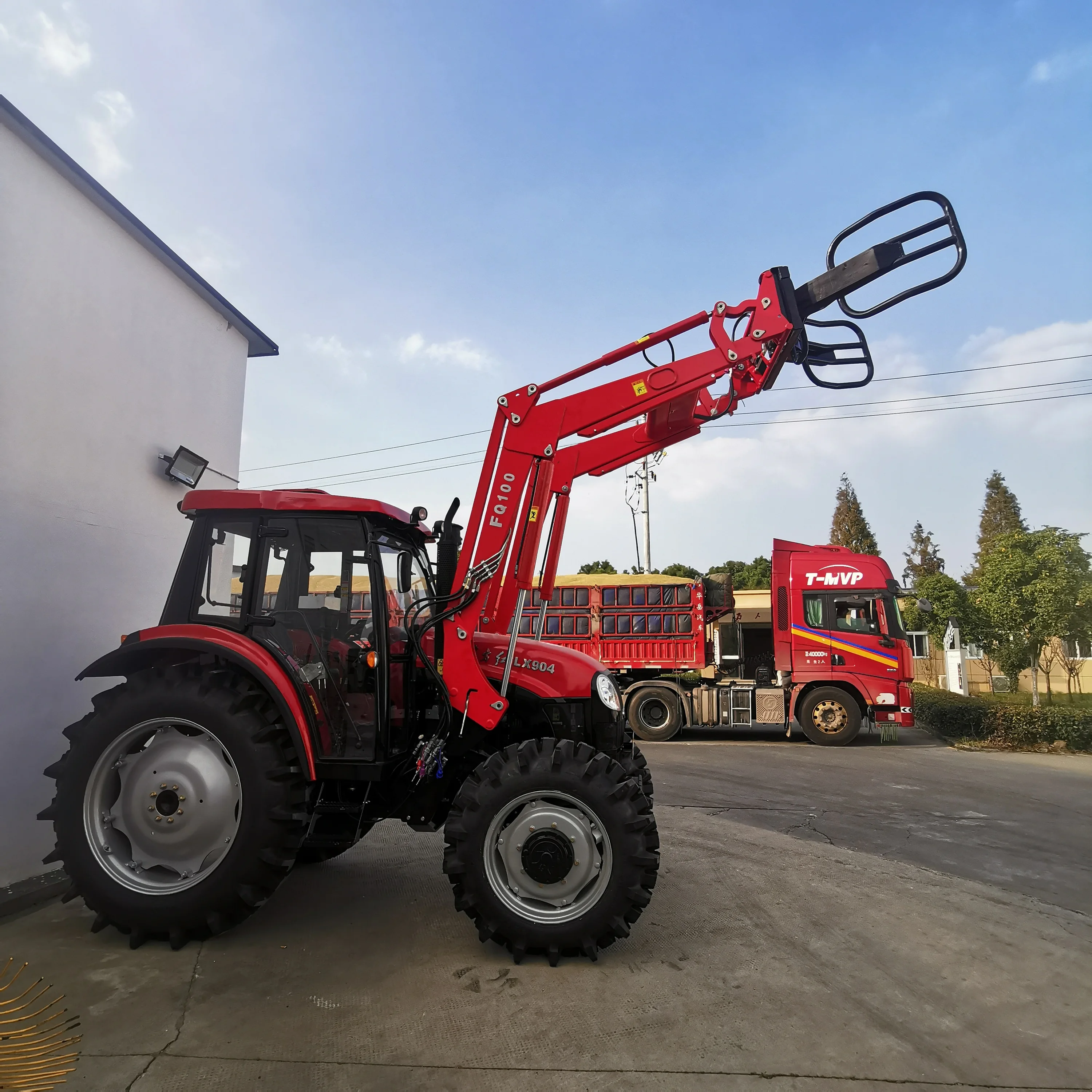 Grapple for Tractor Loader Bucket /farm Tractor Front Bale Grab ...