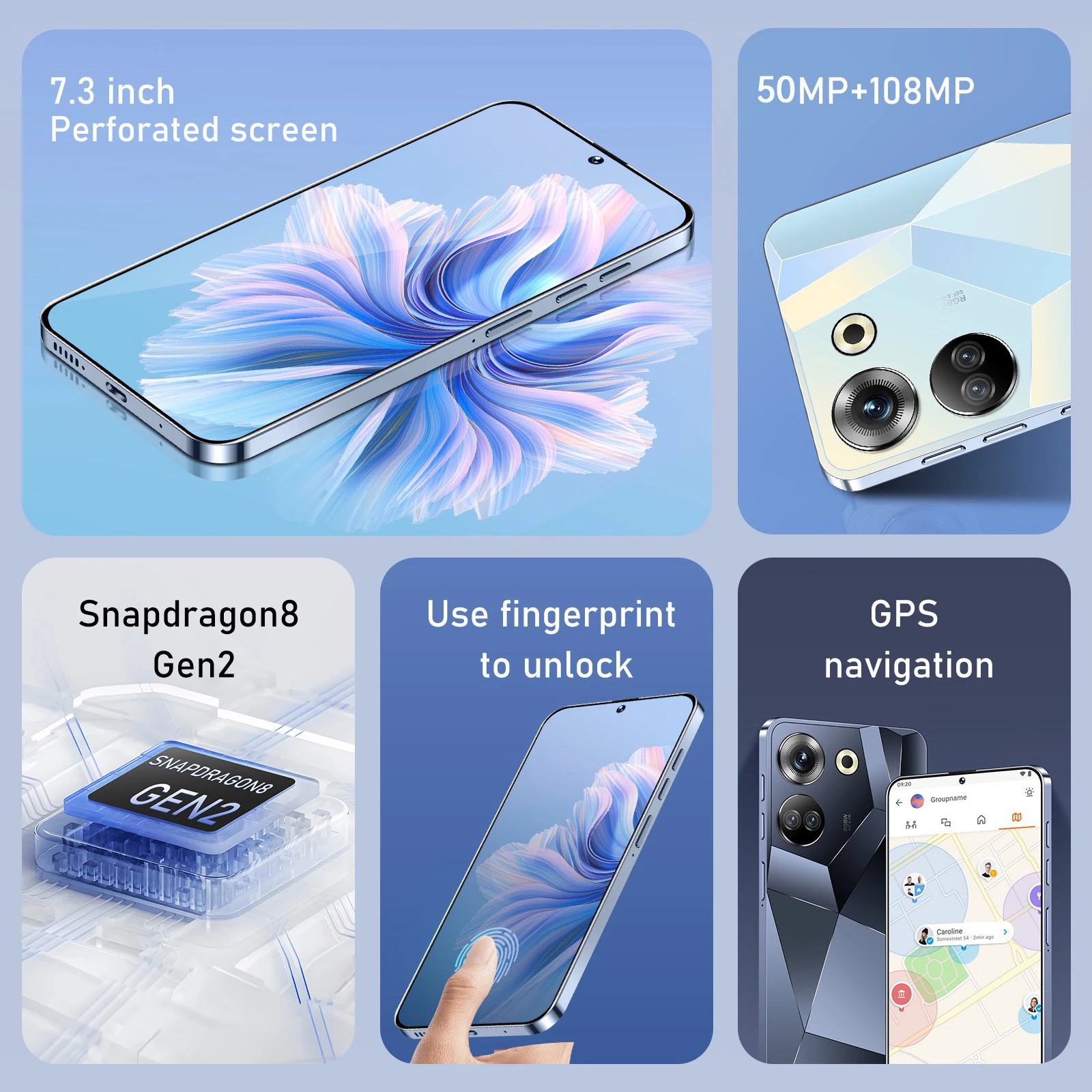 2024 Original PHONE C20 Pro MAX 8GB+256GB - Full Display Android 13