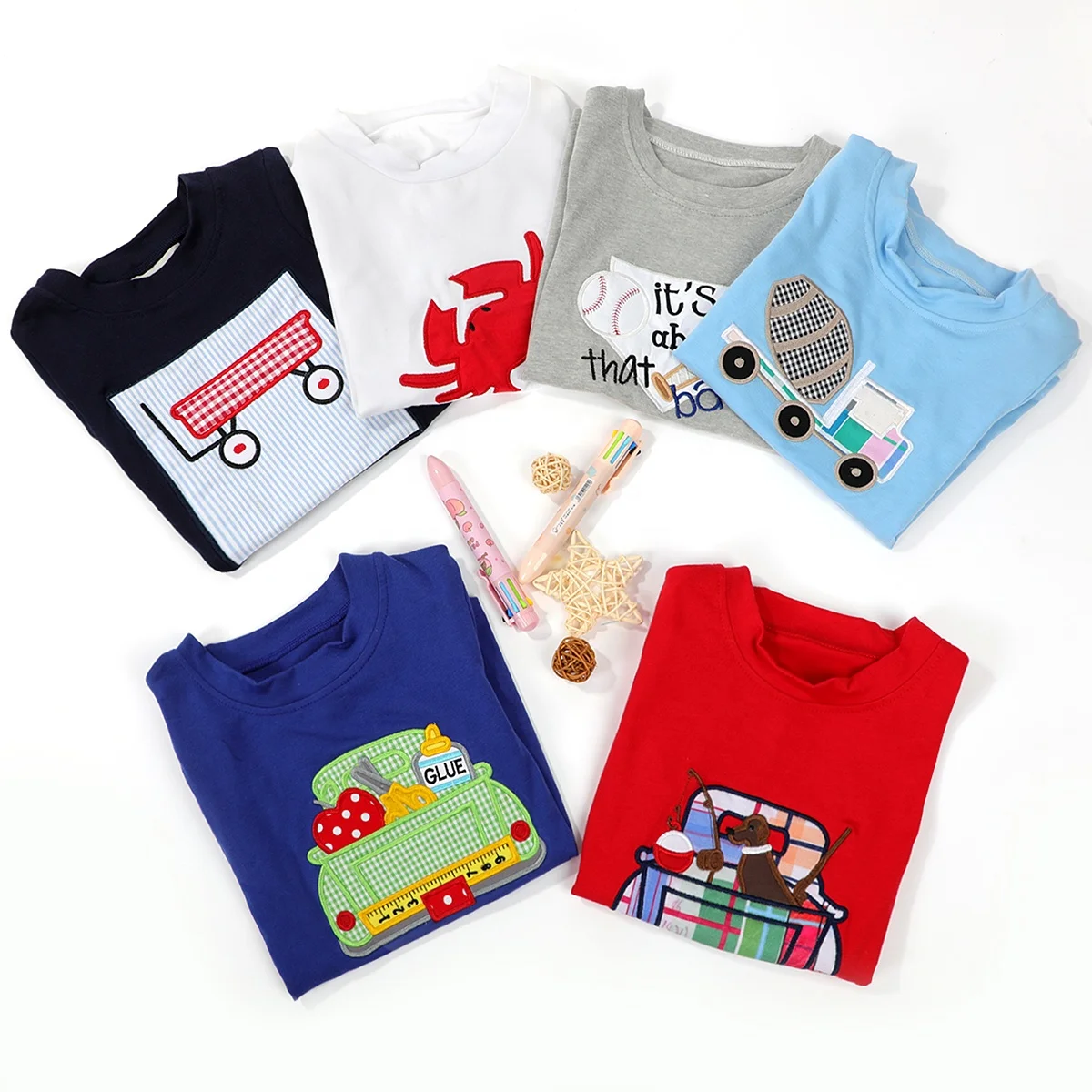 Puresun Farm Theme New Design Kids Matching Clothing Sets Toddler ...