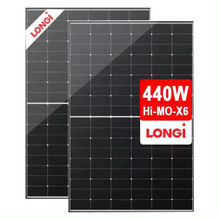 LONGi Hi-MO X6 Explorer 108 Cells Mono Solar Panel 420W 425W 430W 435W 440W Black Frame Panou ...