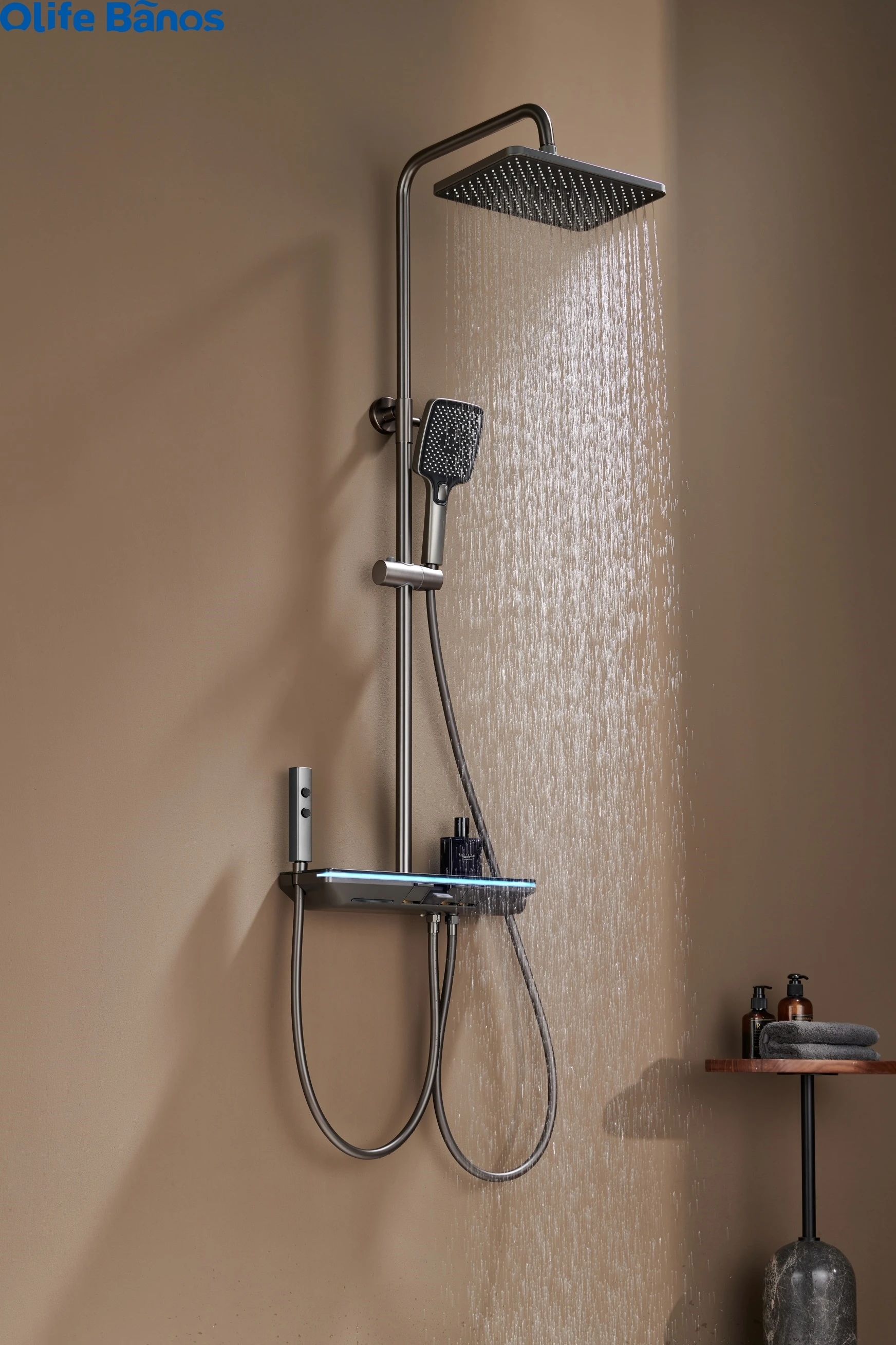 Tiktok New Style High Quality Piano Key LED Shower Set