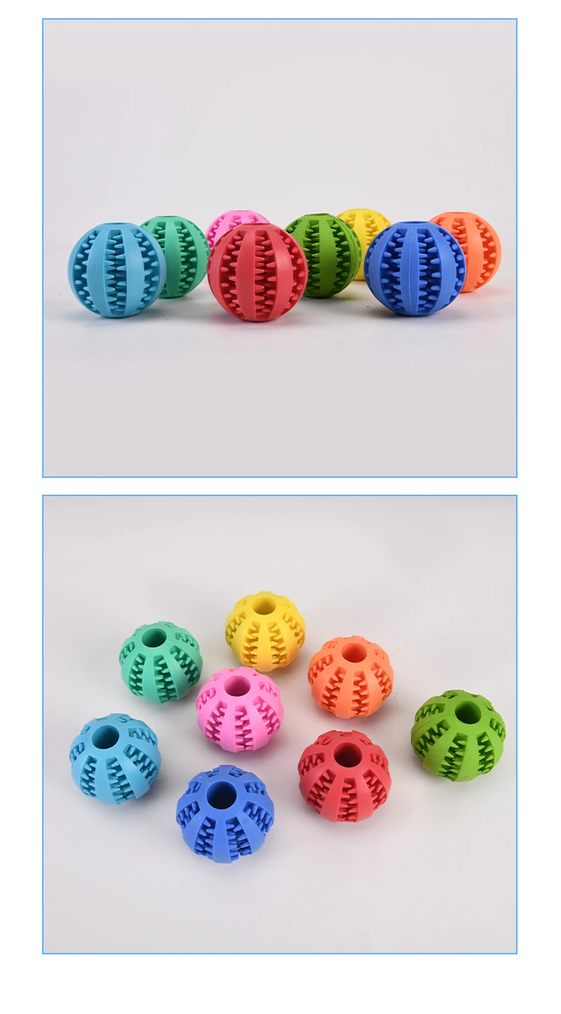 Tough Durable Natural Rubber Dog Chew Ball Toy - OEM/ODM