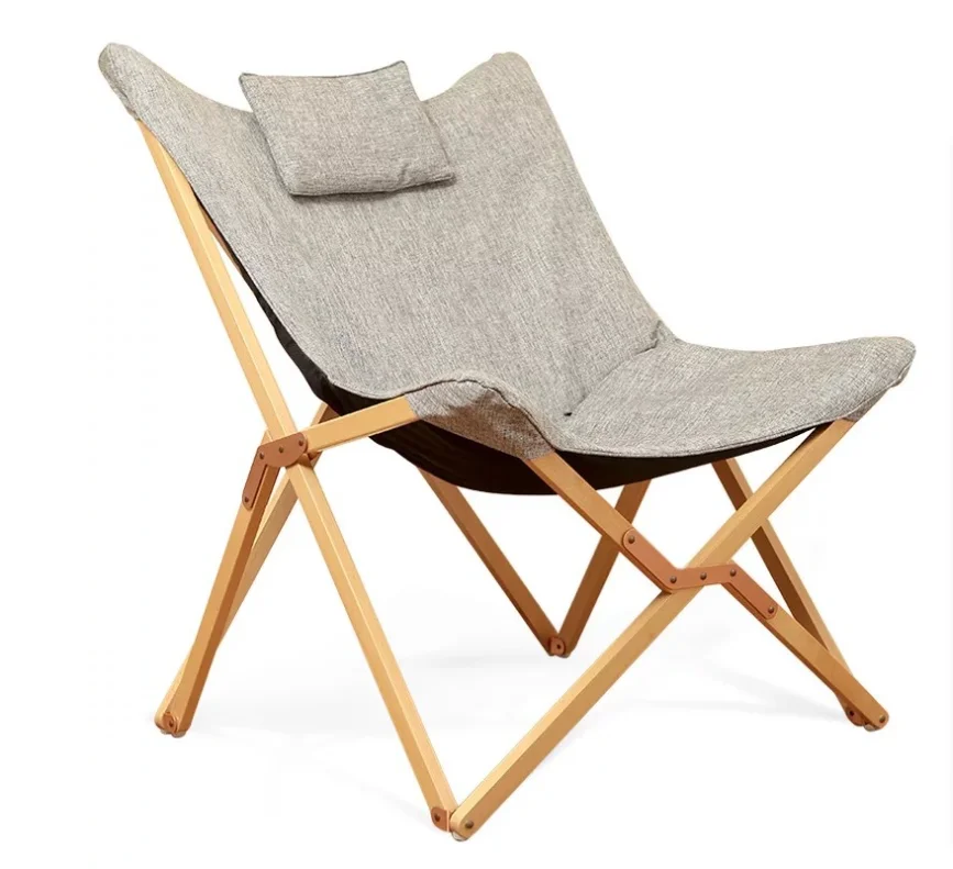 Outdoor Garden Butterfly Chair Folding Wooden Lawn Chair For Adults ...