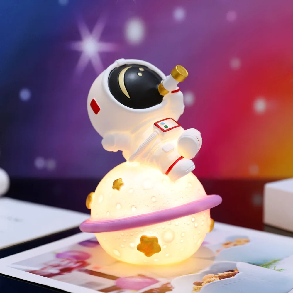 New Super Cute 3d Astronaut Spaceman Shape Battery Powered Led ...