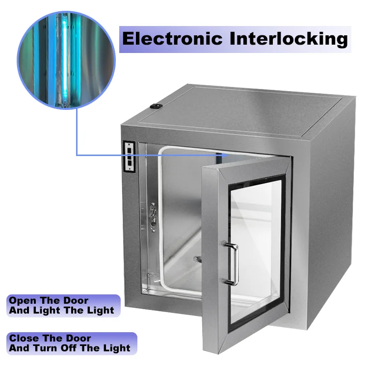 Cleanroom Clean Room Pass Box For Pharma Stainless Steel Customizable ...
