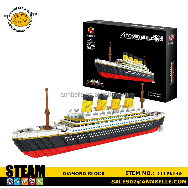 Micro Brick Titanic Block Set - 3800+ Pieces for Ages 5-13