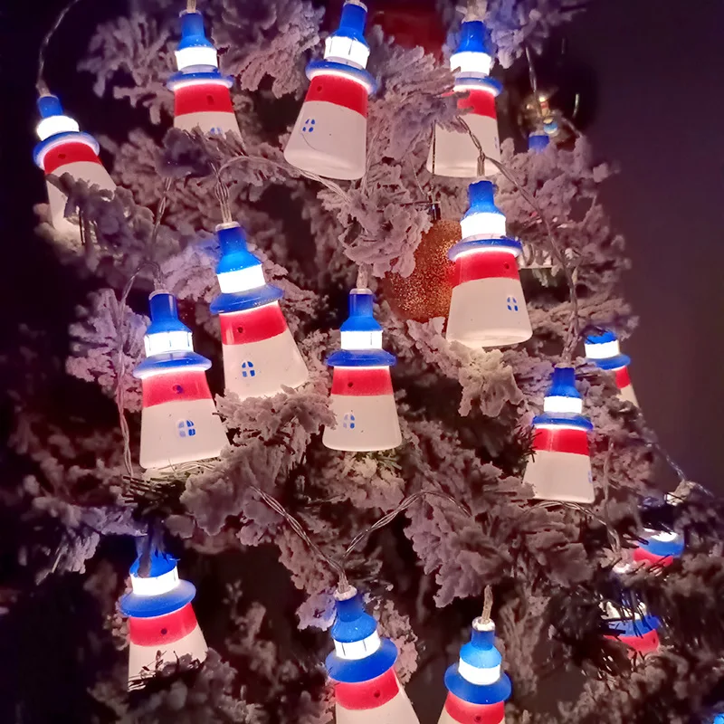 DM24060 LED string light-- lighthouse-Taizhou Deco-Maker Arts and ...