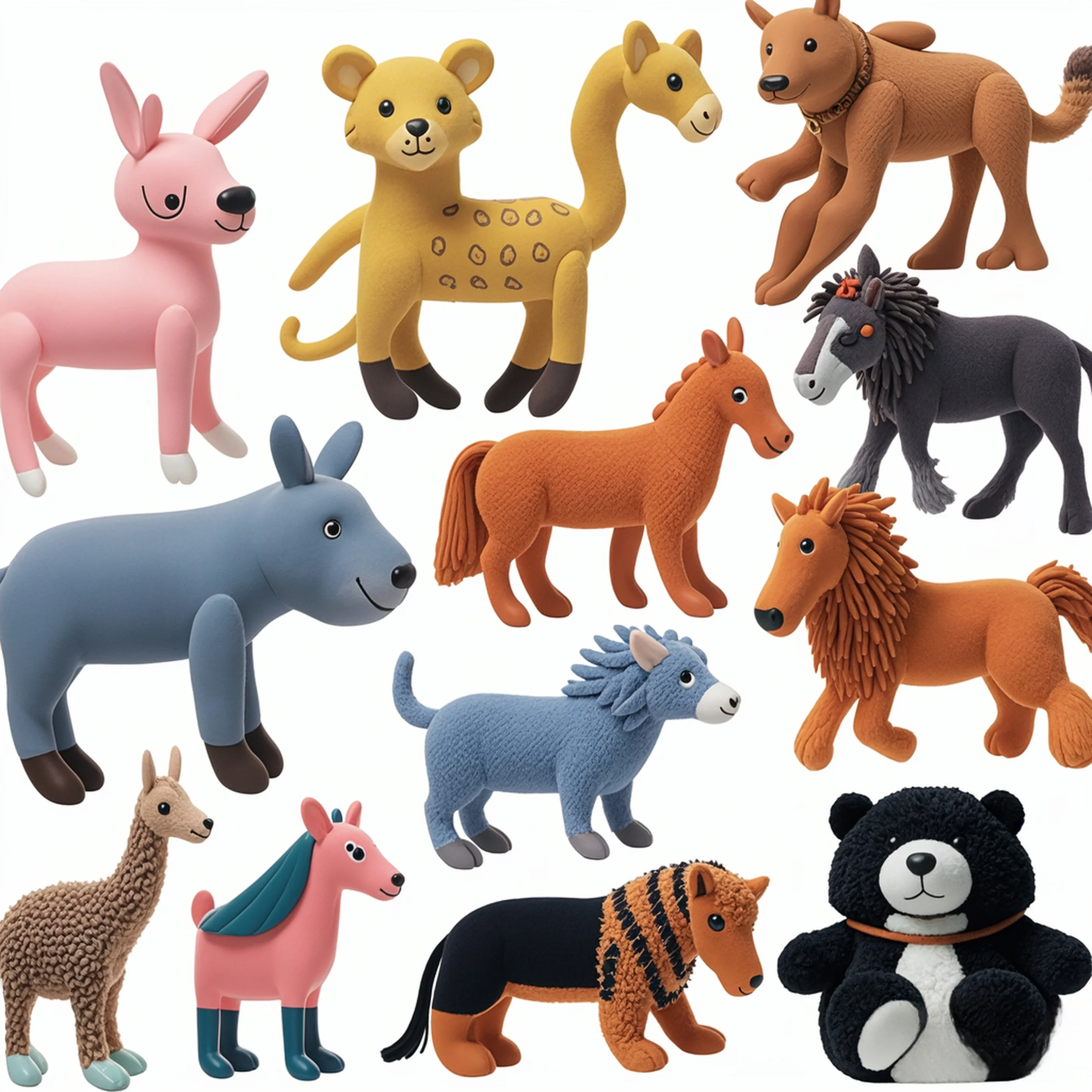 ECO Recycled Plastic Toy PVC Solid Simulation Wild Zoo Animals ...