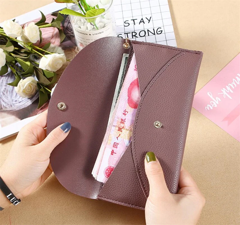 Hot Sale Fashion Slim Cash Budget Envelope Wallet For Women - Buy ...