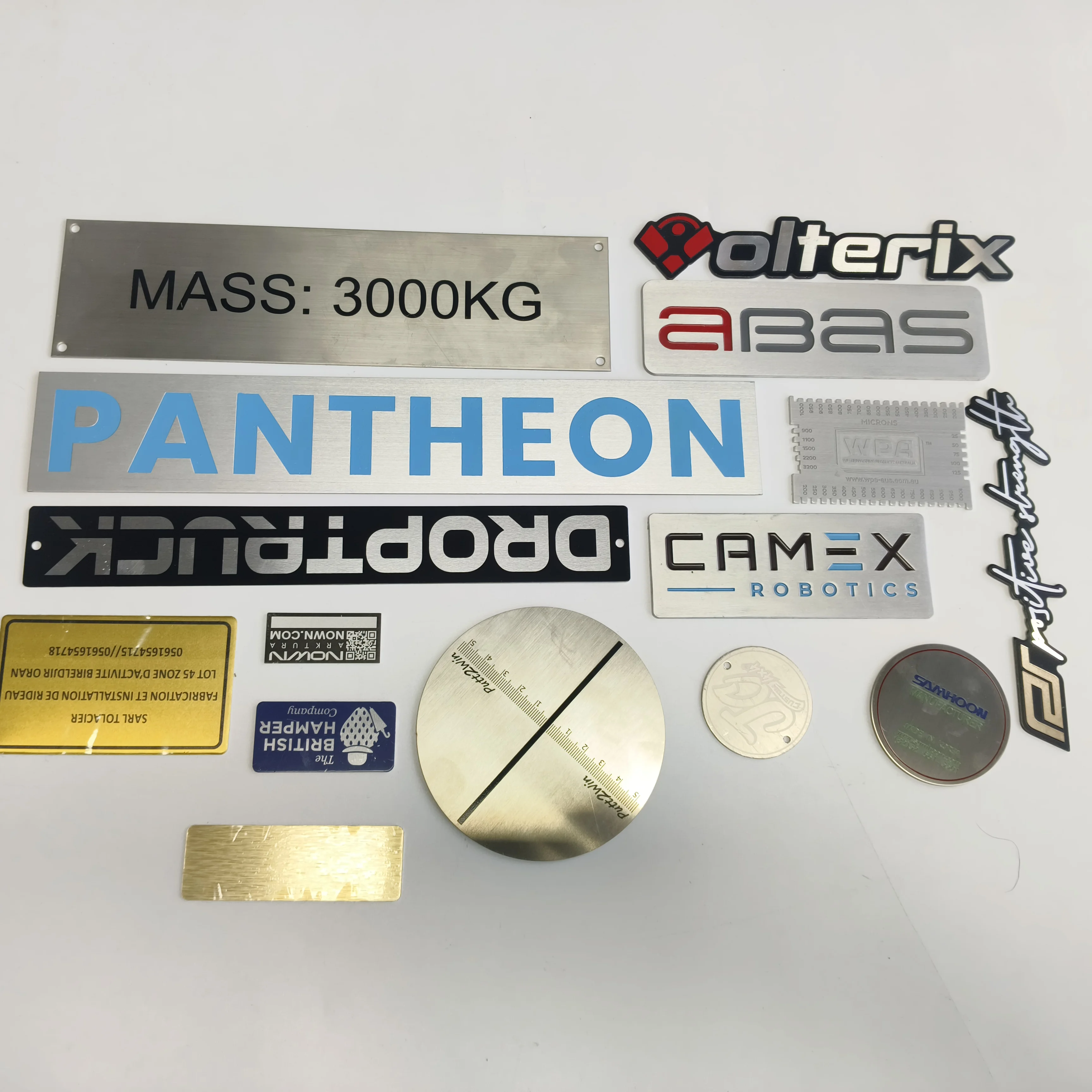 Customized Aluminum Metal Name Plate Stainless Steel Aluminum Engrave ...