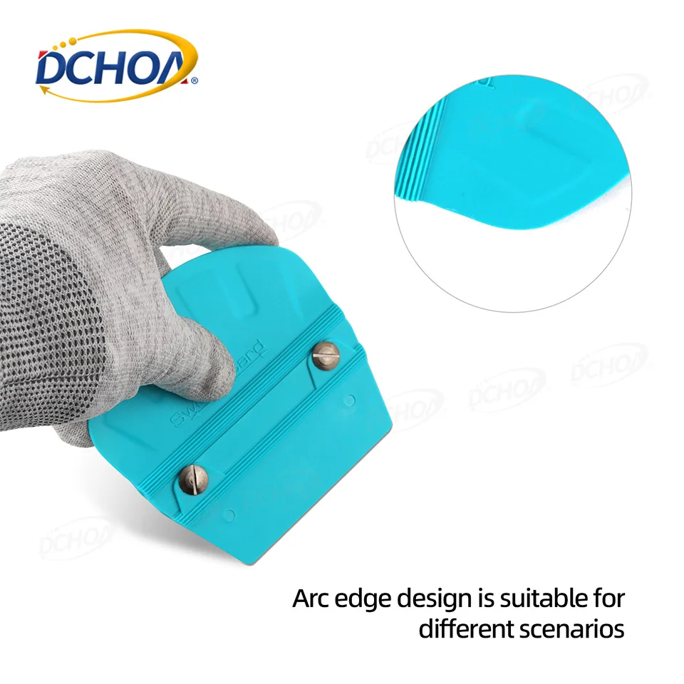 DCHOA Rounded Edge Squeegee Felt Switch Card for Wrap PPF Tint ...