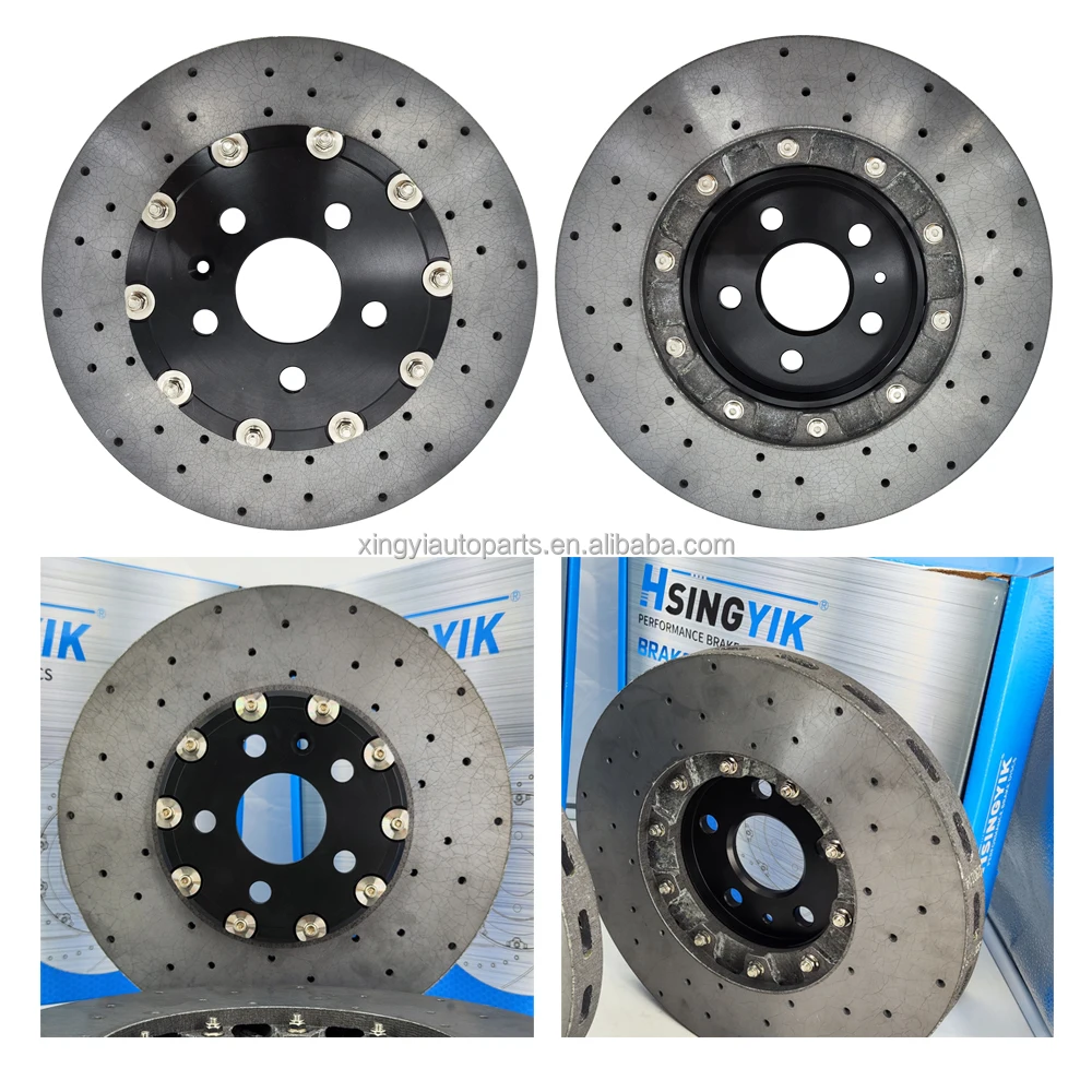 HSINGYIK Big Brake Rotor Kit Carbon Fiber Ceramic Discs for Corvette C8