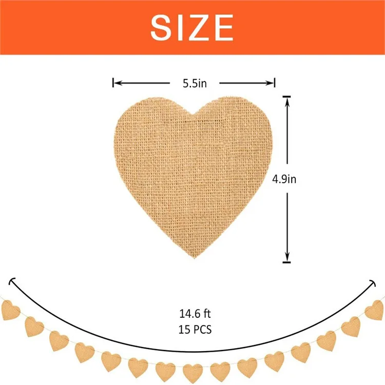 Hot Sale Jute Burlap Birthday Banner Set Party Decoration Banner Flag ...