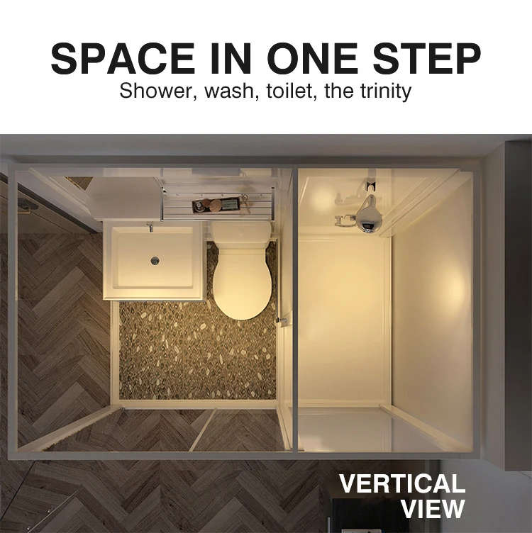 All in One Portable Prefab Sanitary Mobile Toilets Shower Room Modular ...