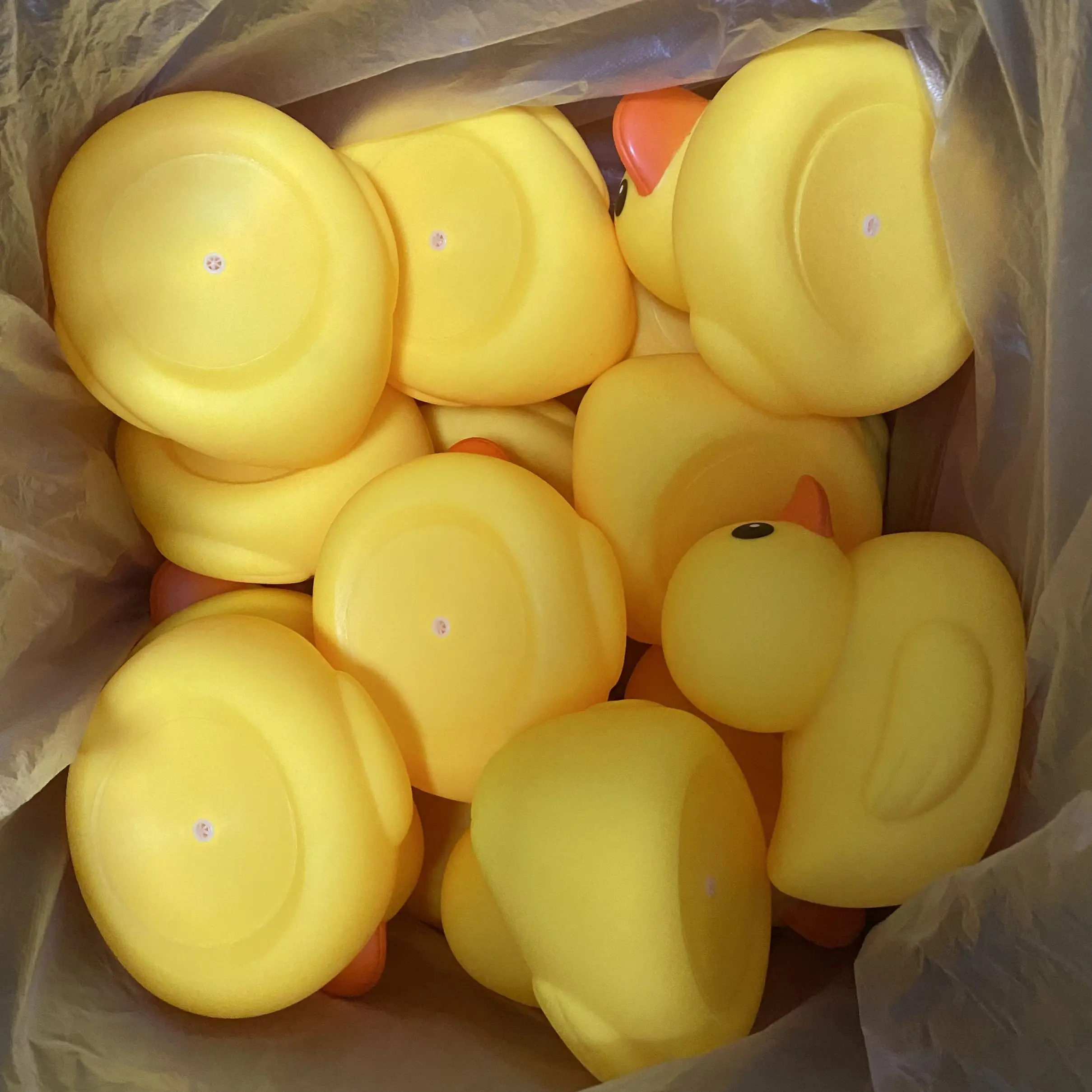Christmas Duck Shower Swimming Little Mini Squeak Yellow Bulk Rubber ...