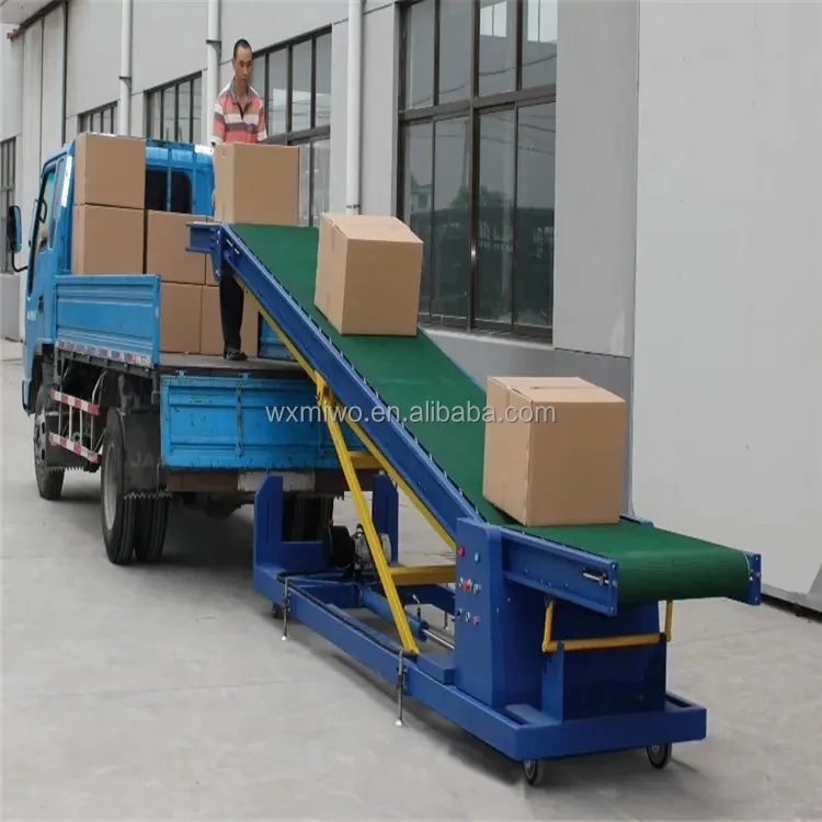 Logistics Truck Loading and Unloading Conveyor System with Hydraulic ...
